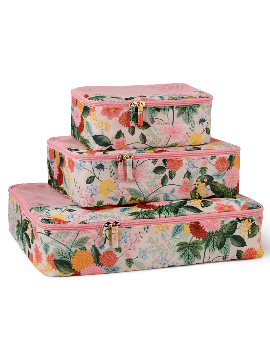 Rifle Paper Co. Dahlia Packing Cube Set - Southern Made