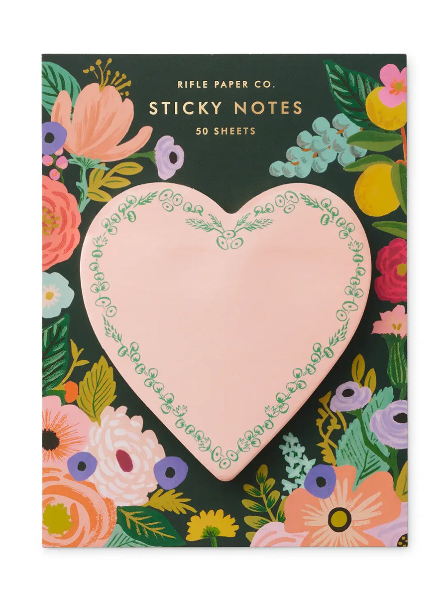 Rifle Paper Co. Heart Valentine's Day Sticky Notes - Southern Made