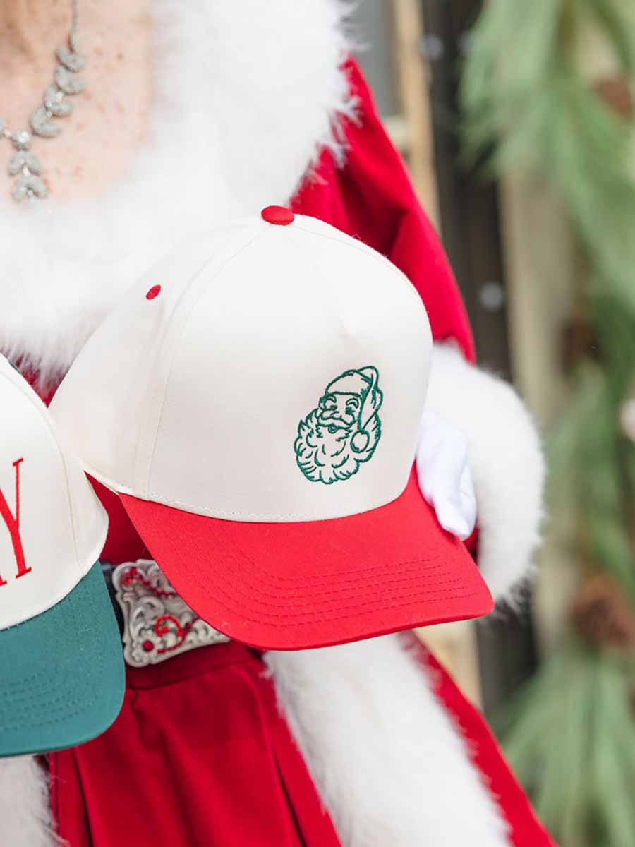 Embroidered Santa Trucker Hat (3 Colors) - Southern Made